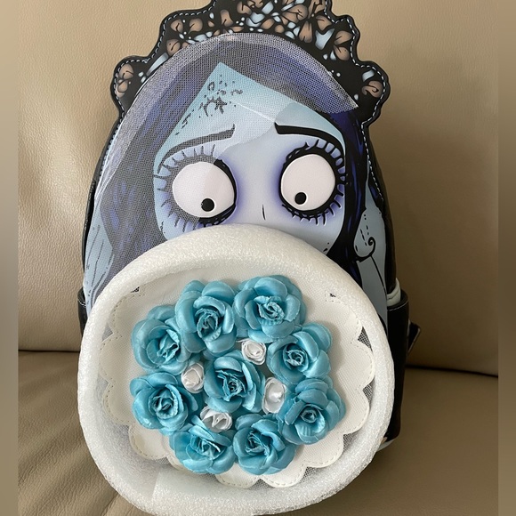 Loungefly | Bags | Nwtloungefly Corpse Bride Emily Blue Flower Bouquet ...